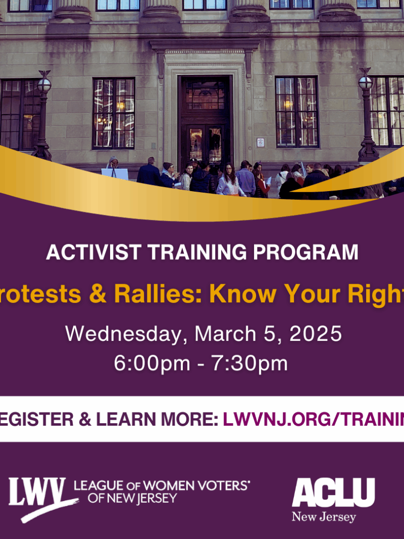 Protests and Rallies: Know Your Rights - ACLU of New Jersey