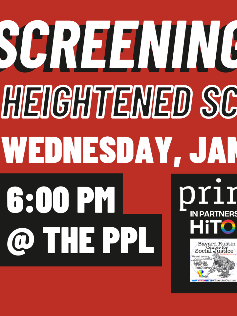 Screening of "Heightened Scrutiny" - ACLU of New Jersey